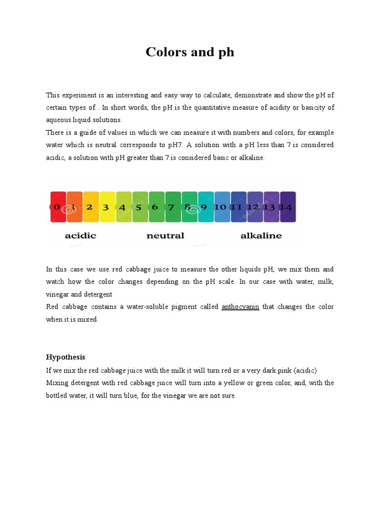 Lab Report | PDF | Ph | Chemistry