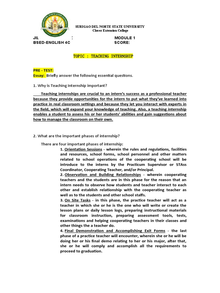 Module 1 - Activity 1 | PDF | Teachers | Lesson Plan