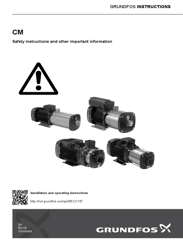 05 - Grundfos - CM Safety Instructions | PDF | Electrical Wiring ...