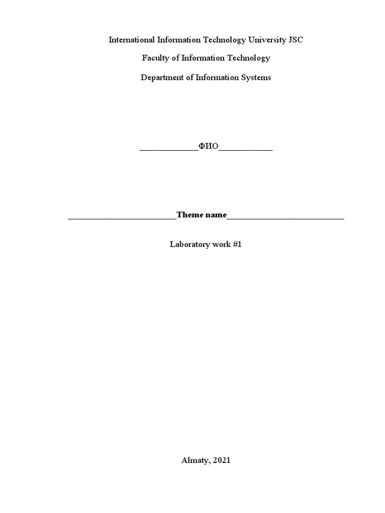 Template Lab FIS | PDF | Information | Automation
