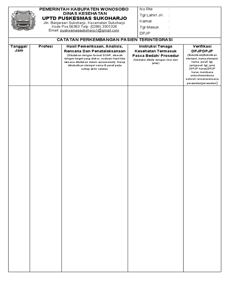 CPPT Rawat Inap | PDF