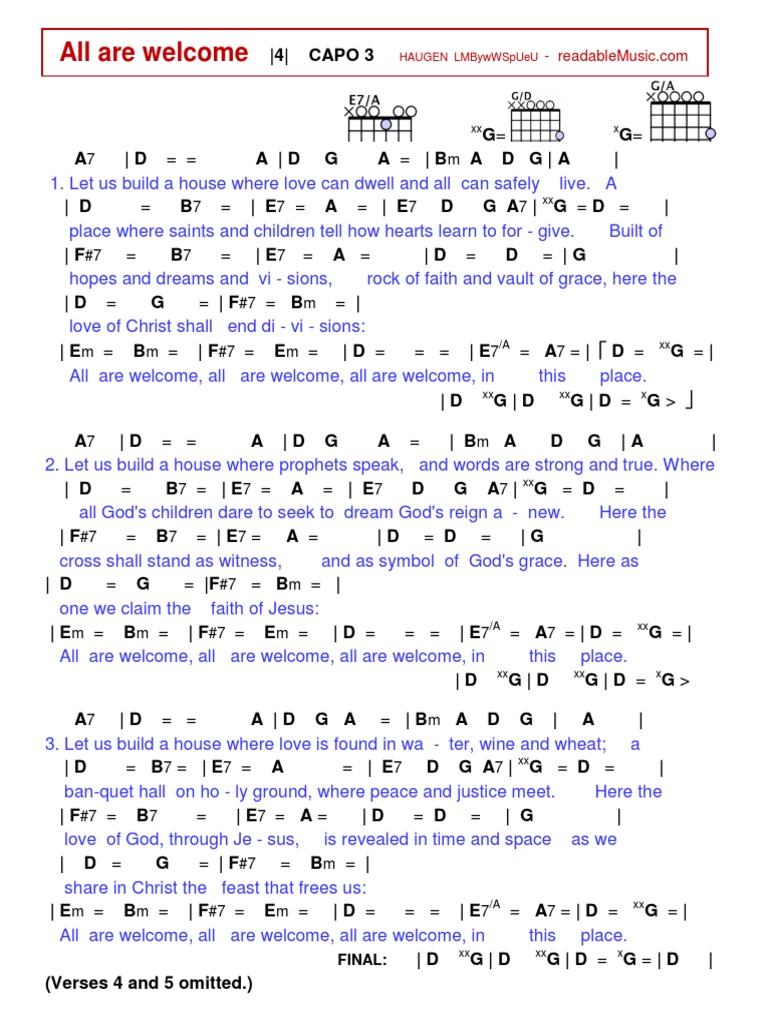 All Are welcome-HAUGEN | Download Free PDF | Systematic Theology ...