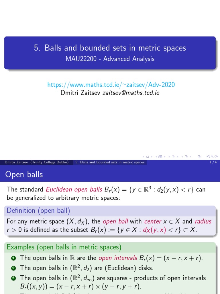 5 Balls Boundedness | PDF