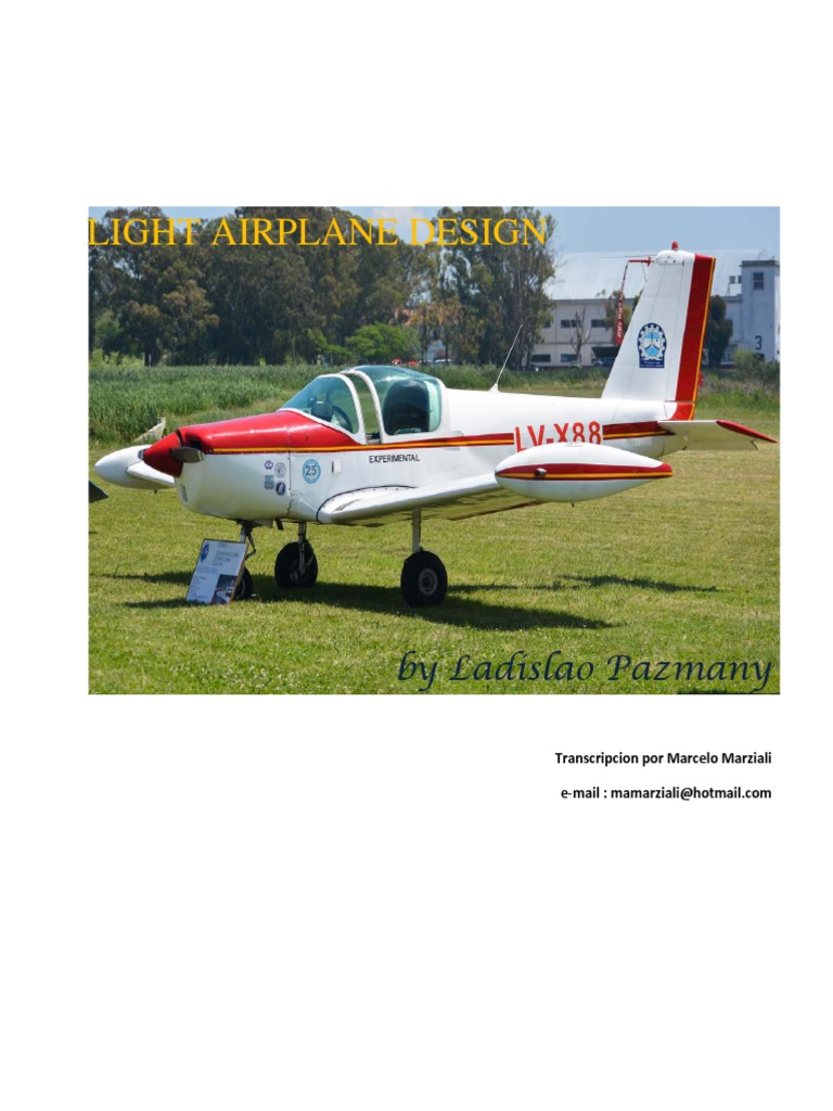 LIGHT AIRPLANE DESIGN - L. PAZMANY (Original - ENG) | PDF