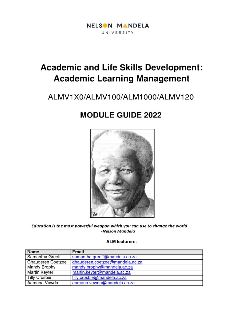 ALM Module Guide for Student Success | PDF | Stress Management | Plagiarism
