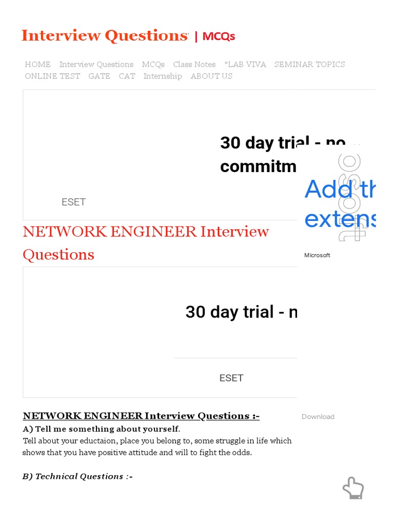 Network Engineer Interview Prep | PDF | Computers