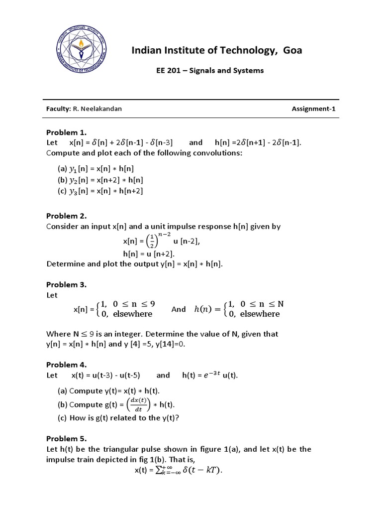 EE201 Assignment 1 | PDF
