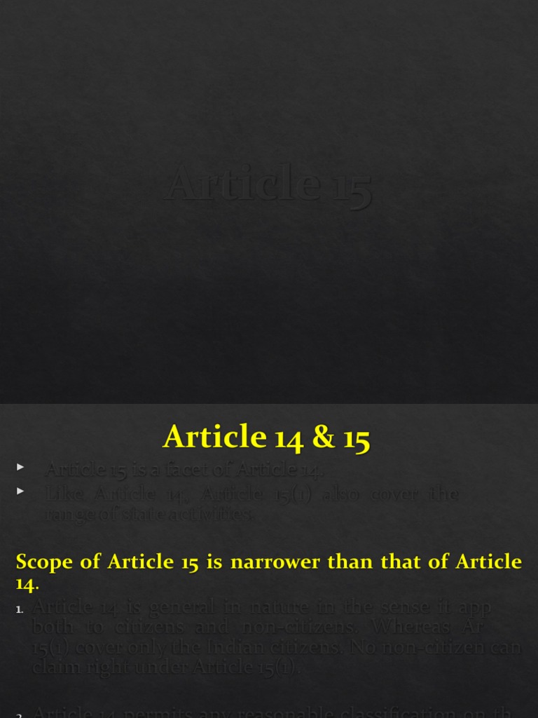 Article 15 | PDF | Justice | Crime & Violence