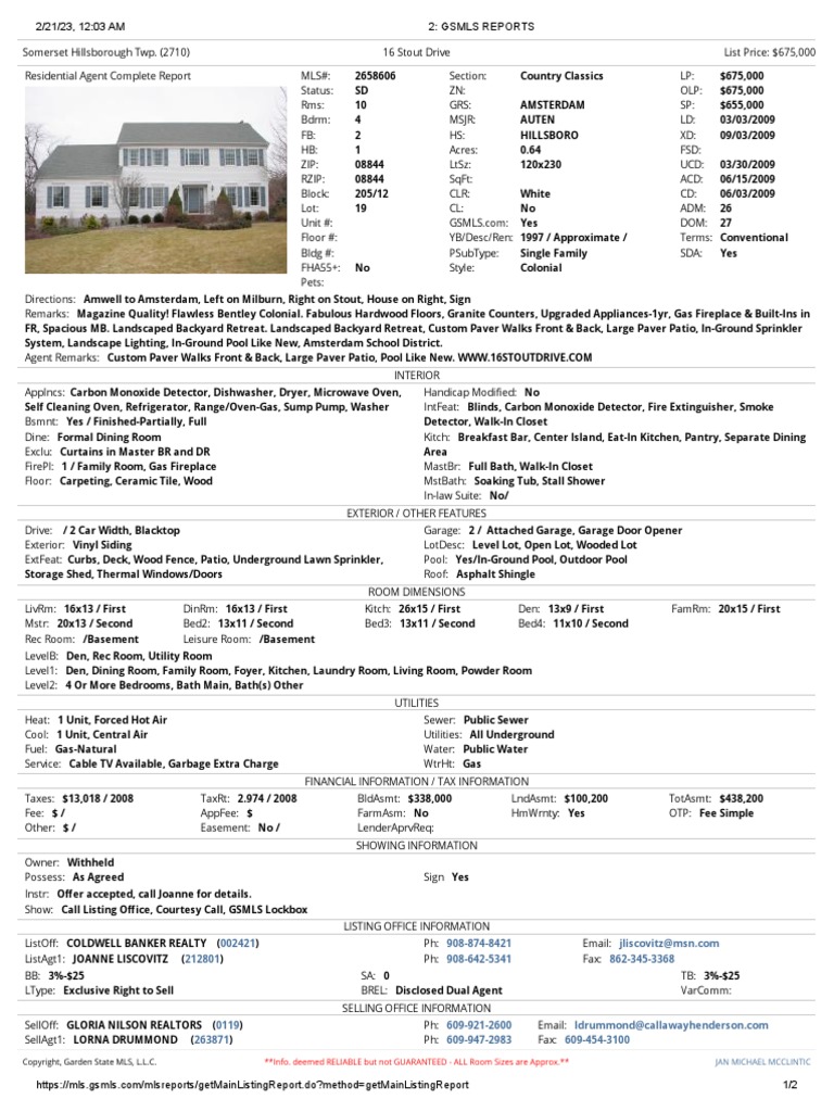 2 Gsmls Reports | PDF