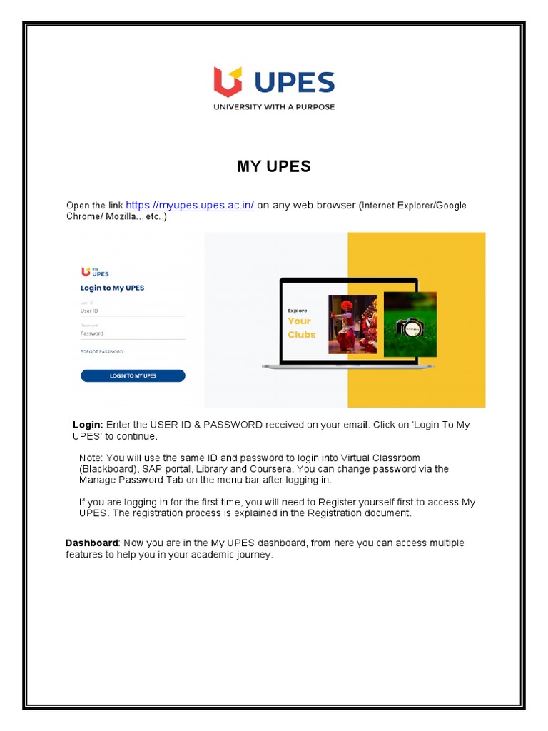 My UPES SOP | PDF | Login | Password