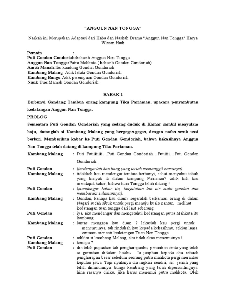 Anggun Nan Tongga | PDF