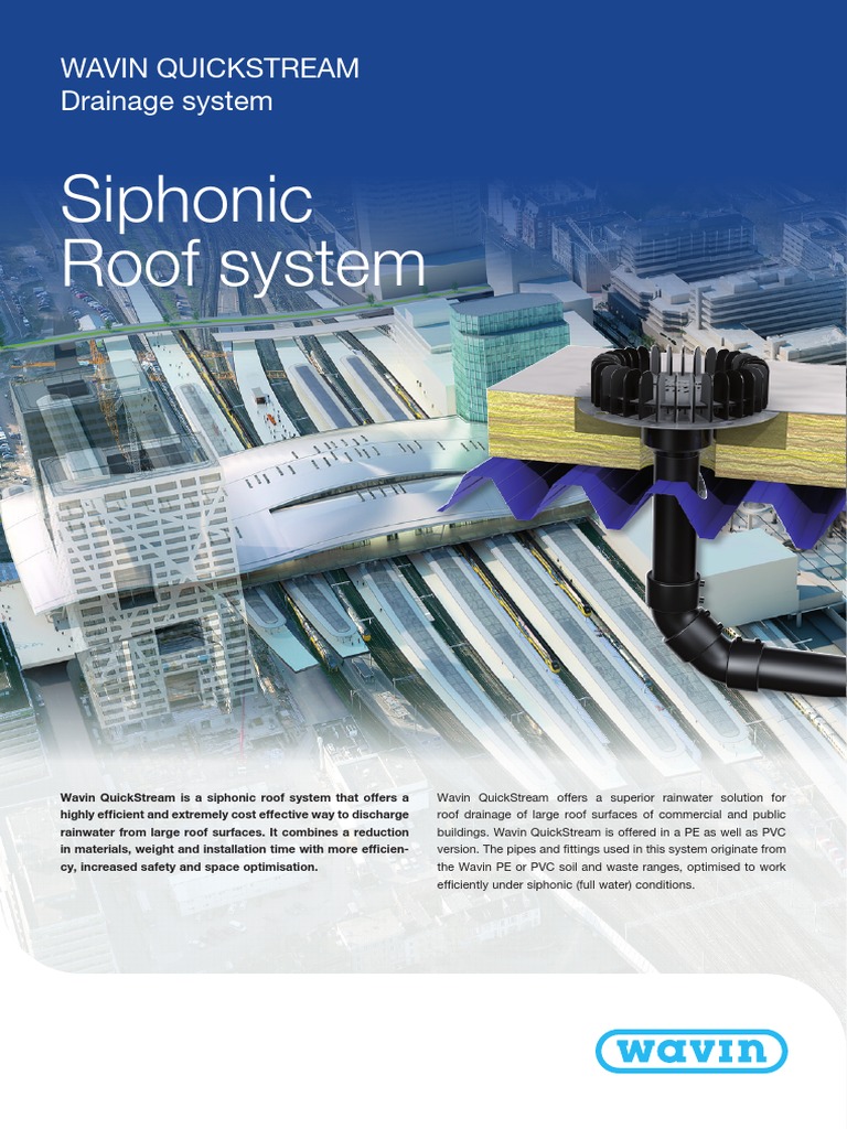Siphonic Roof System: Wavin Quickstream Drainage System | PDF | Pipe ...