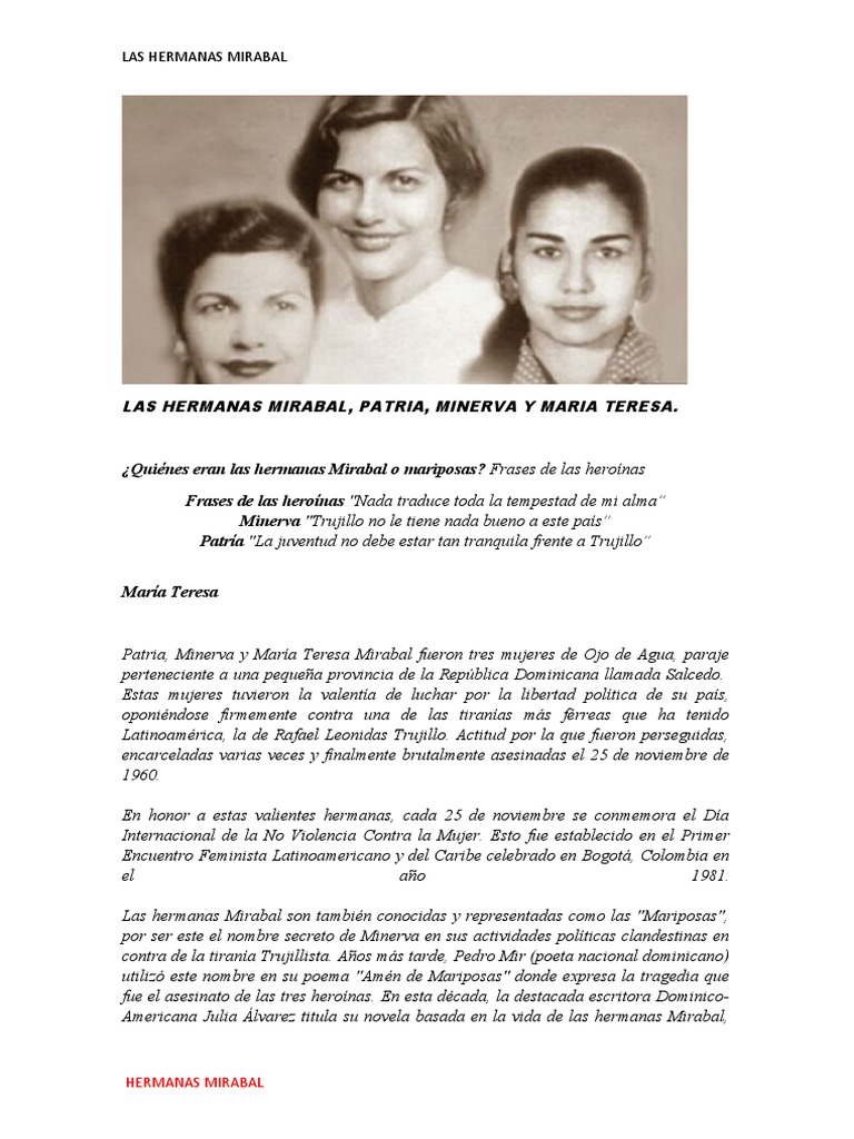 Hermanas Mirabal | PDF