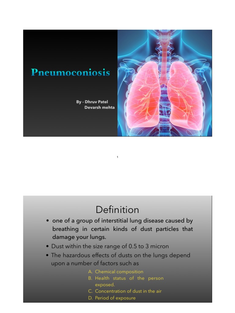 Pneumoconiosis | PDF | Dust | Working Conditions