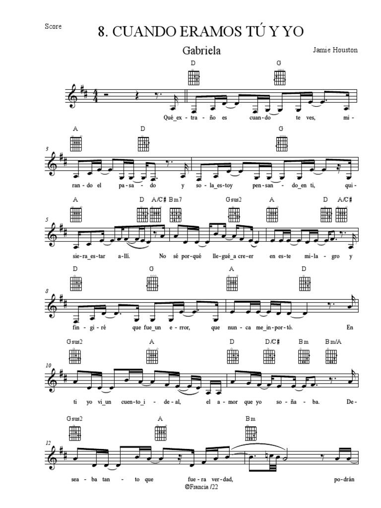 Cuando Eramos Tu y Yo | PDF