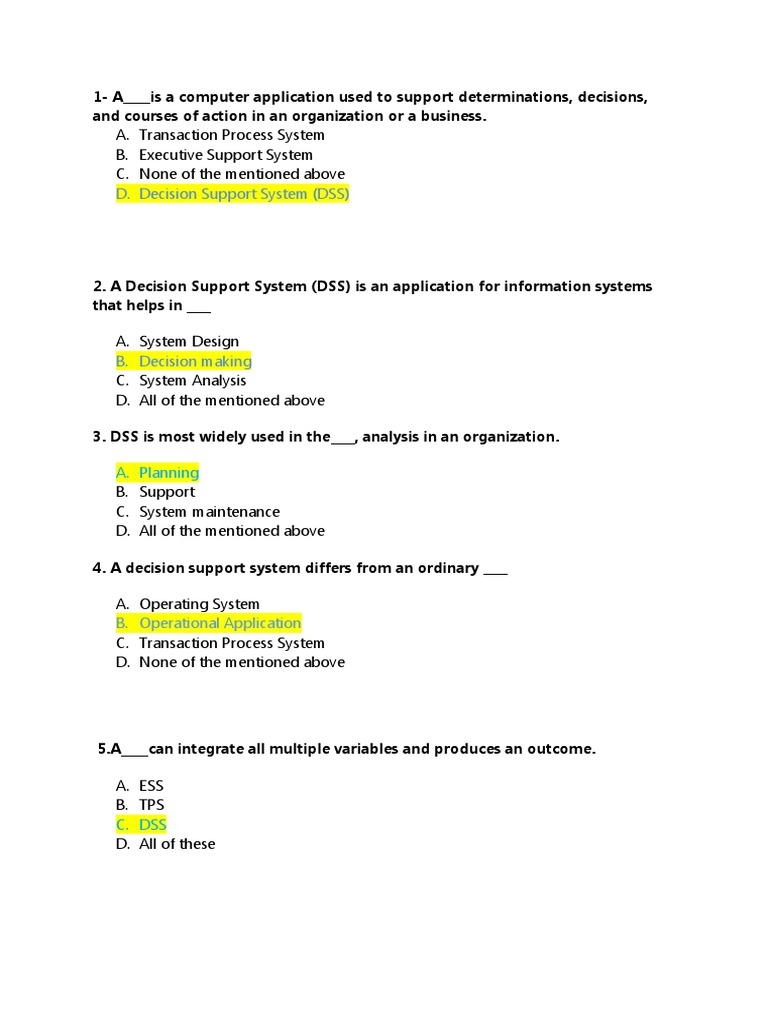 نظم دعم القرار | PDF | Decision Support System | Conceptual Model