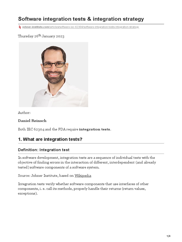 Integration Testing Strategies Explained | PDF | Software Testing | Top ...