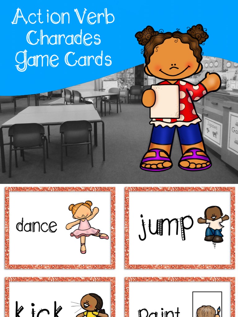 Action Verb Charades Game Cards | PDF