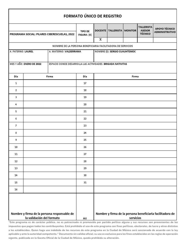 Fur PDF CLC Enero-1357 | PDF | Gobierno