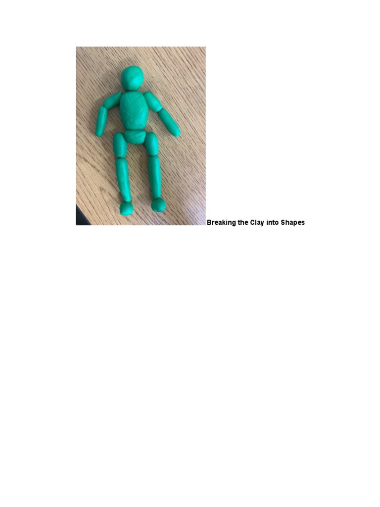Human Figure Breaking The Clay Into Shapes | PDF