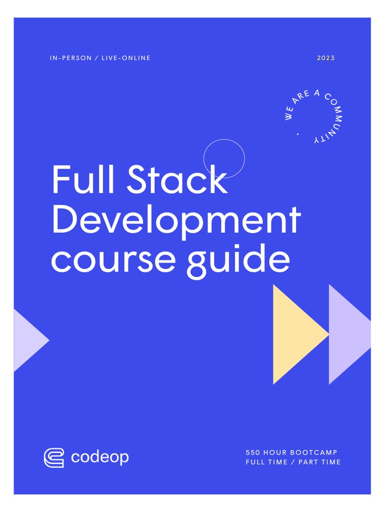 CodeOp - Full Stack Development Course Guide | PDF | Mentorship ...