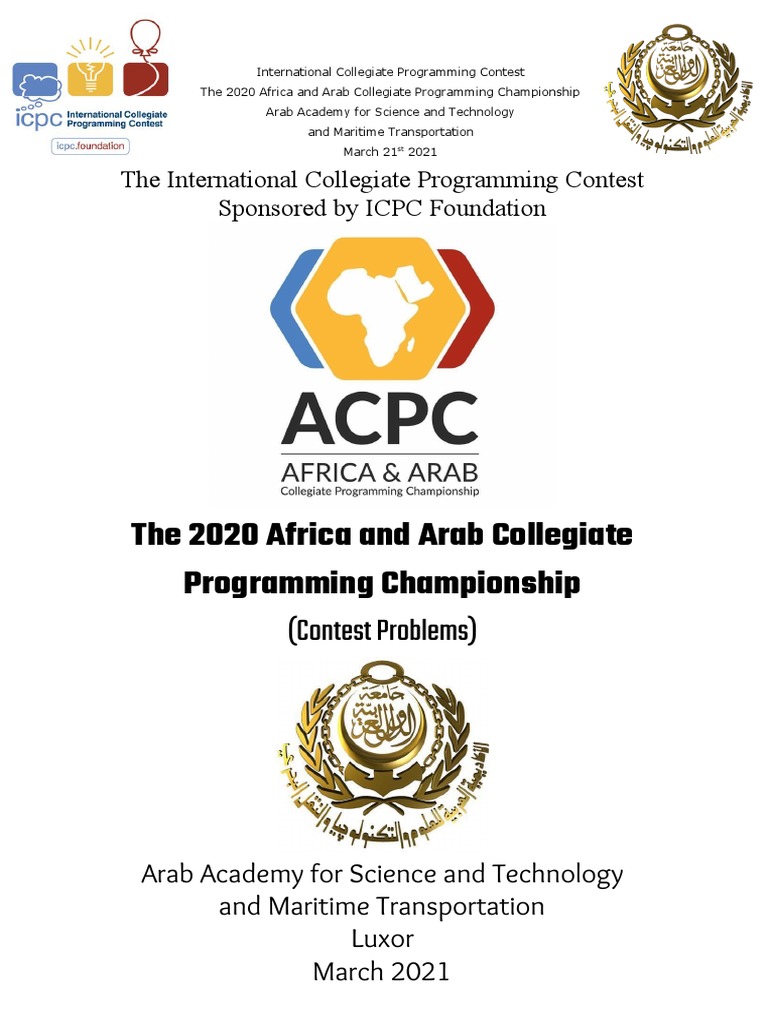 Acpc 2020 | PDF | Vertex (Graph Theory) | Matrix (Mathematics)