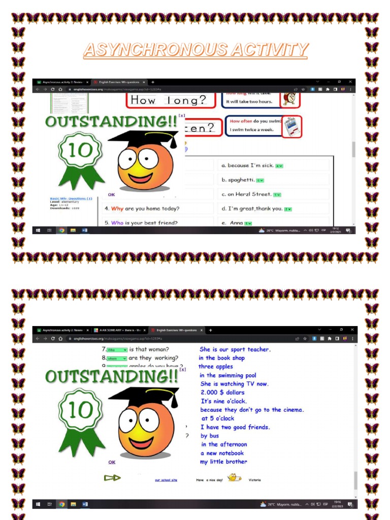 Asynchronous Activity Lesson Pdf