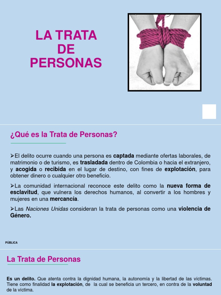 Taller TRATA DE PERSONAS | PDF | Trata de personas | Justicia