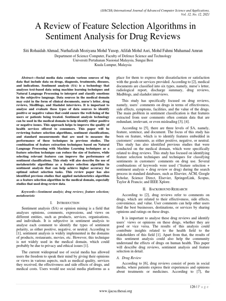 Implementing Feature Selection Algorithms To Improve Anomaly Detection ... Implementing Feature Selection Algorithms To Improve Anomaly Detection ...