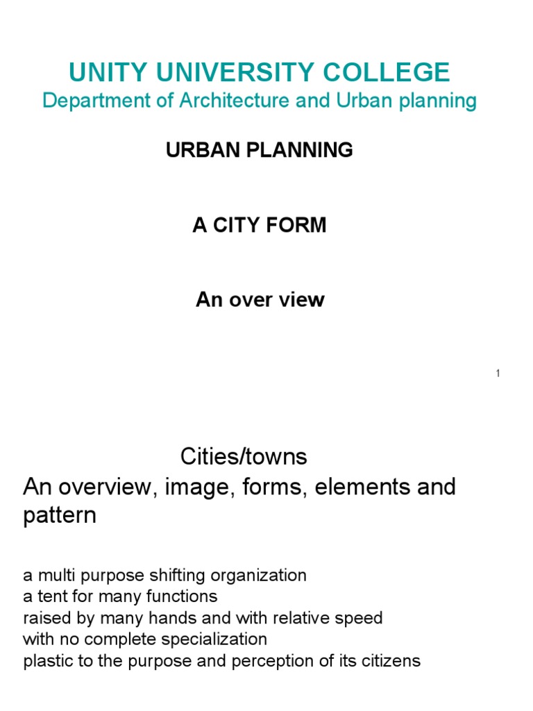 Urb II City Form | PDF
