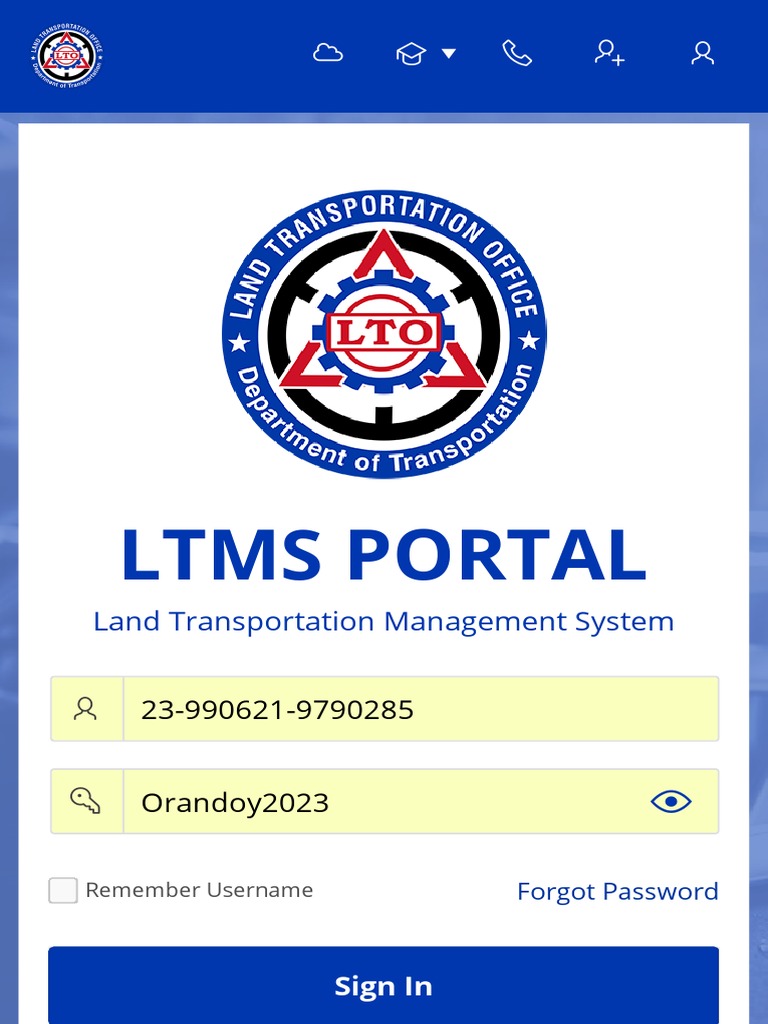 LTMS Online Portal Login | PDF