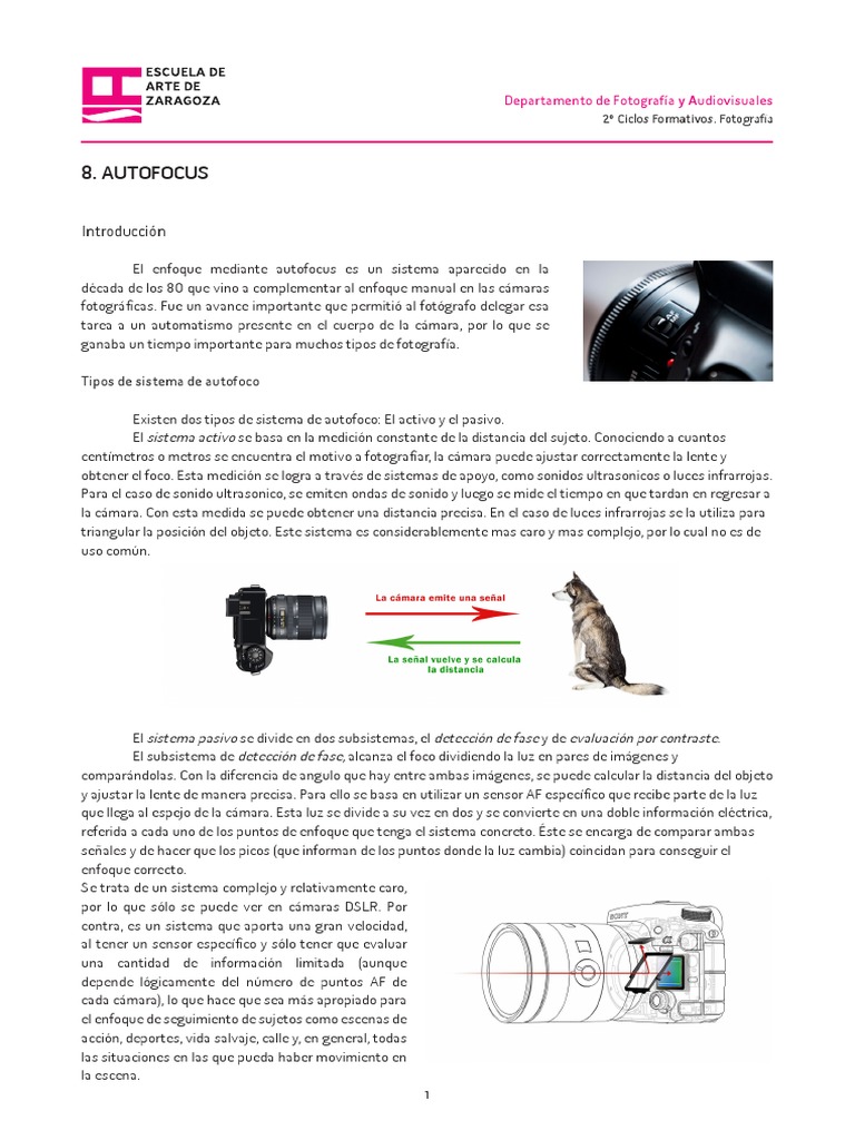 08 El Autofocus | PDF | Enfoque automático | Imagen