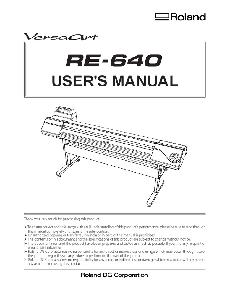 Versaart Re640 | PDF | Printer (Computing) | Electrical Connector