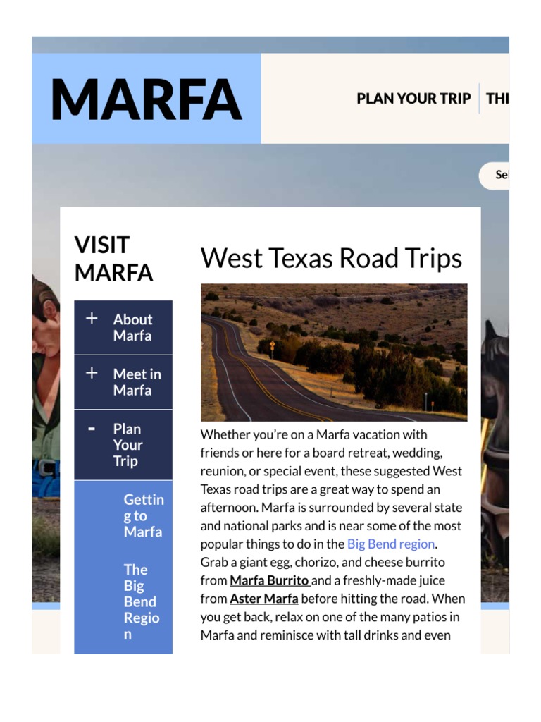 West Texas Road Trips - Marfa Texas | PDF