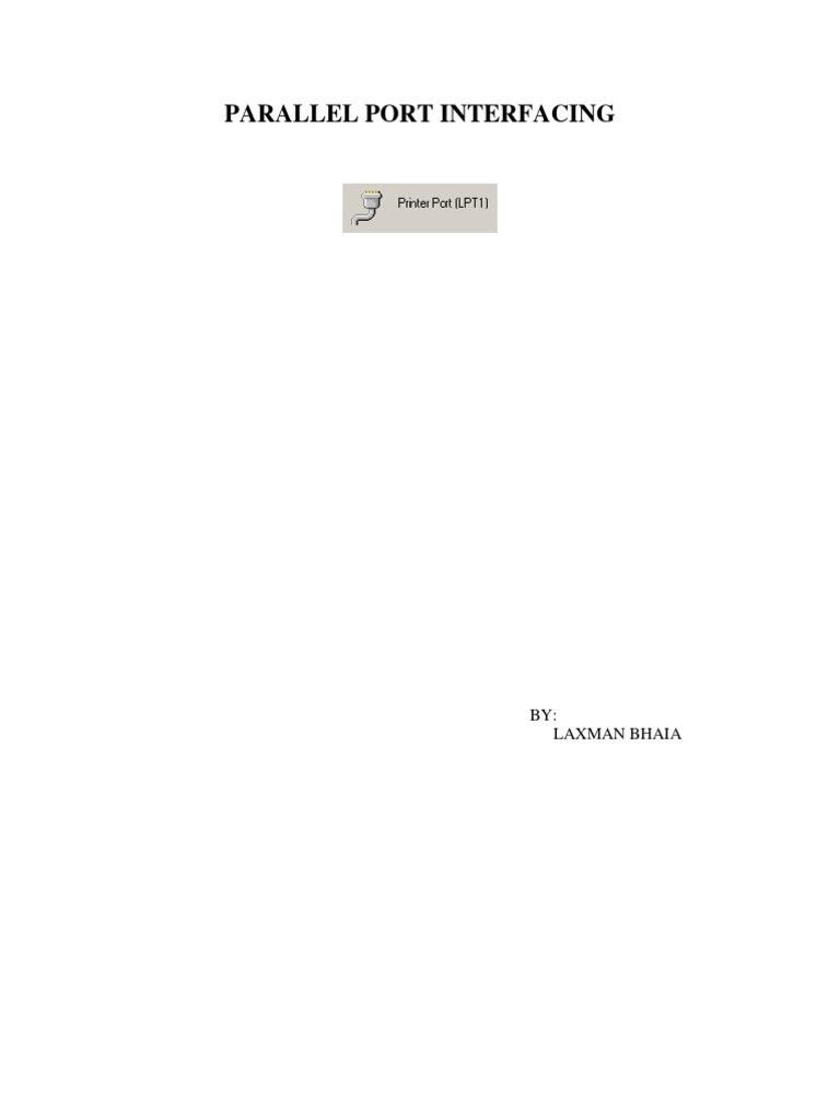 Parallel Port Interfacing Part1 | PDF | Office Equipment | Electronics