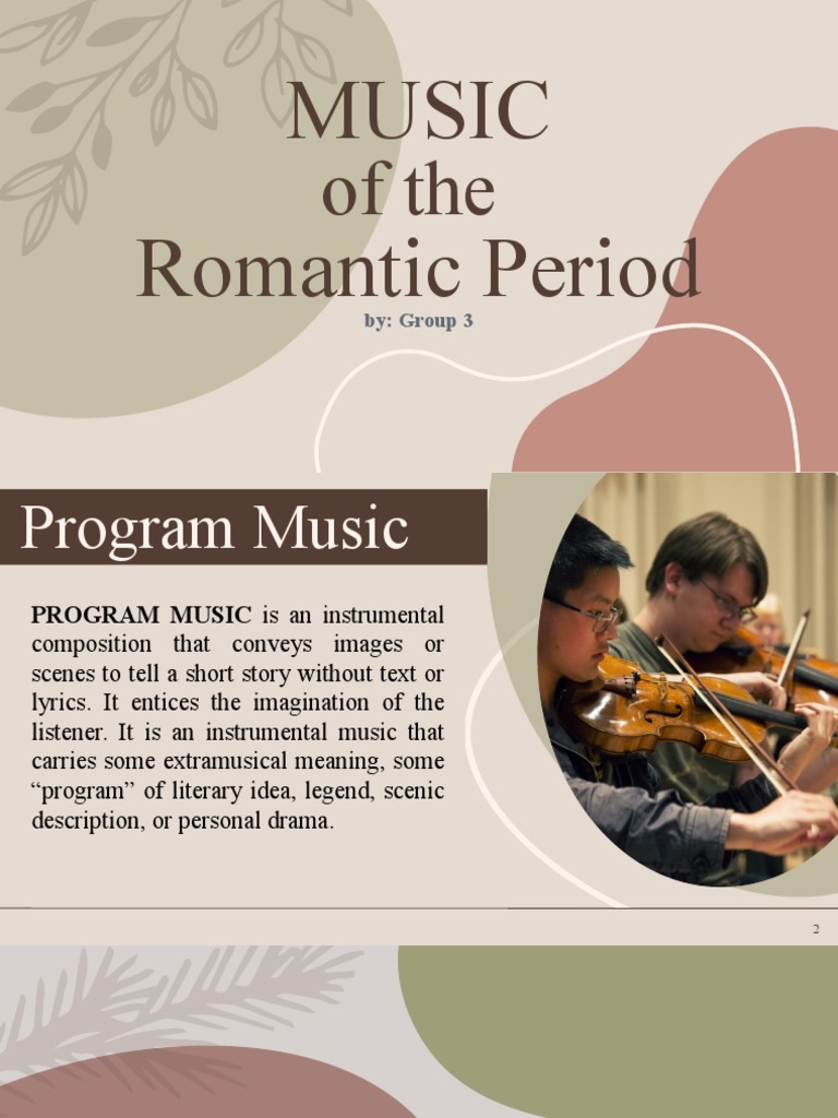 Romantic Period | PDF | Pyotr Ilyich Tchaikovsky | Orchestras