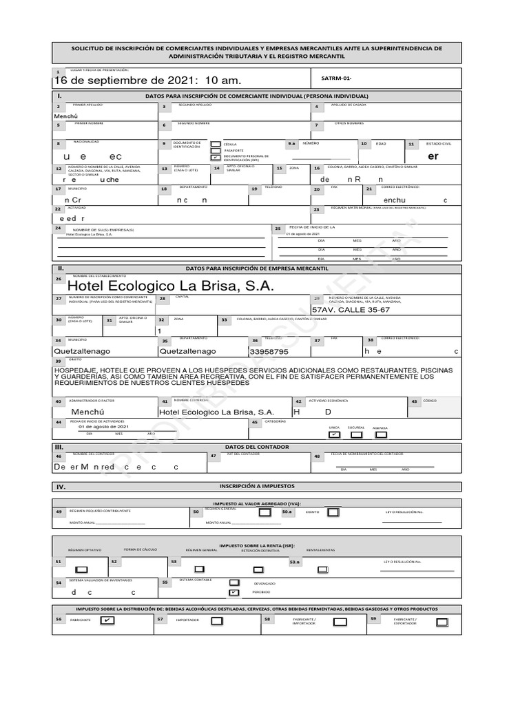 Inscripción Ante La Sat | PDF | Impuesto sobre la renta | Economias