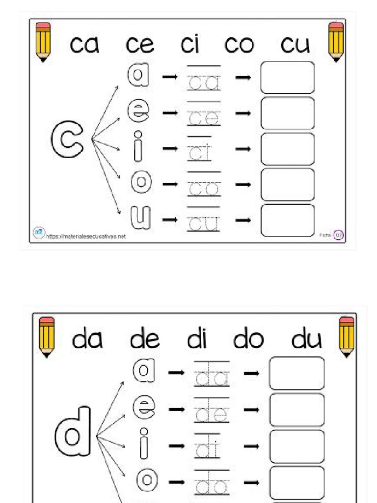 Actividades Silabas | PDF