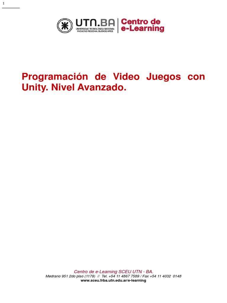 Unity Avanzado - Unidad 4 - Modulo 1 | PDF | Vector Euclidiano ...