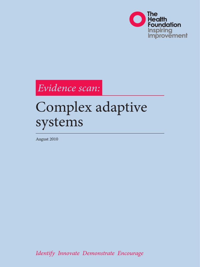 Complex Adaptive Systems Pdf Leadership System 