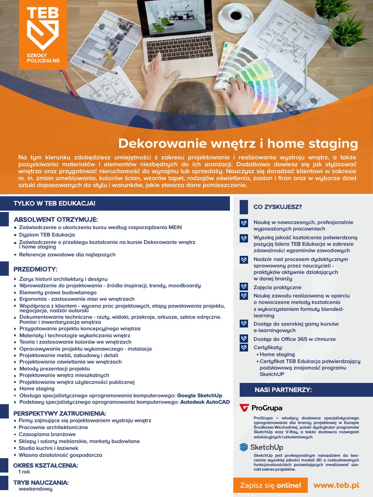 Karta Kierunku 2022 DEKOROWANIE WNETRZ I HOME STAGING | PDF
