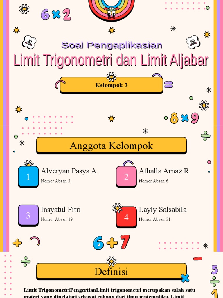 Matmin Aplikasi Fungsi Limit Trigonometri | PDF
