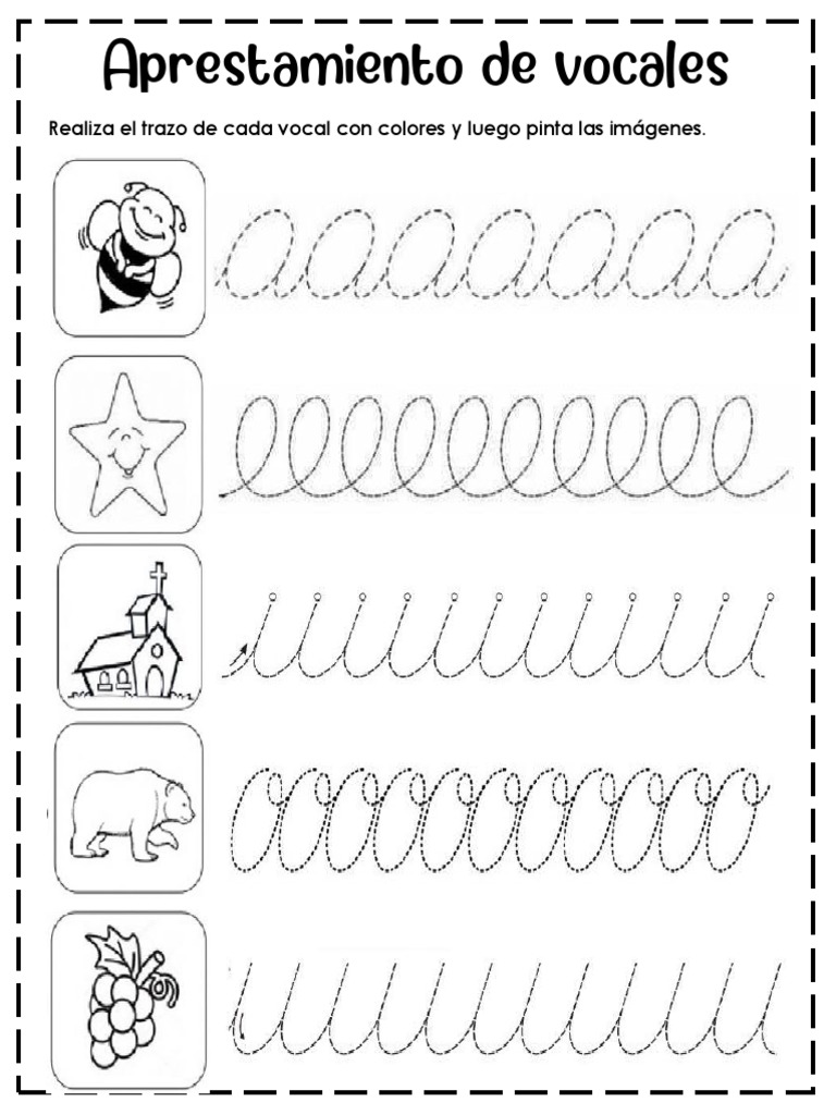 Aprestamiento de Vocales | PDF