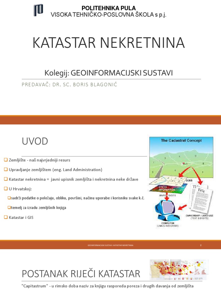 10 Katastar Nekretnina GIS | PDF