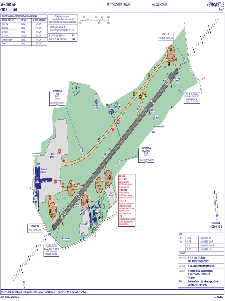 EGNT Airport Chart | PDF