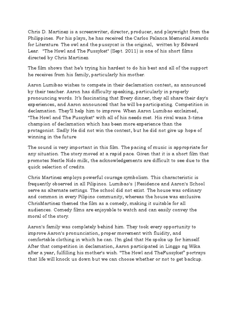 Reaction Paper | PDF