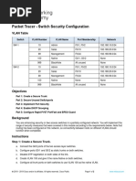 11.1.10 Packet Tracer - Implement Port Security | PDF | Network Interface Controller | Network ...