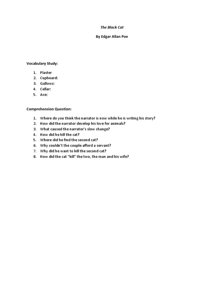The Black Cat | PDF