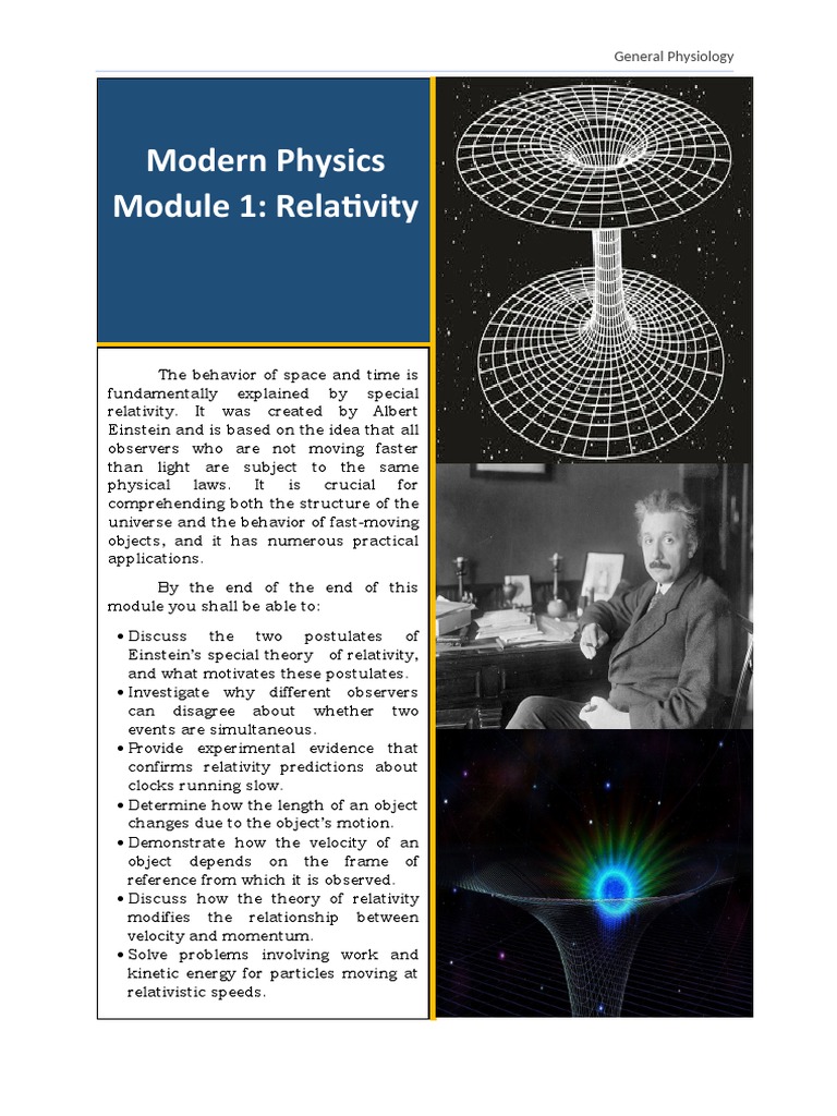 Modern Physics Module | PDF | Special Relativity | Nutrients