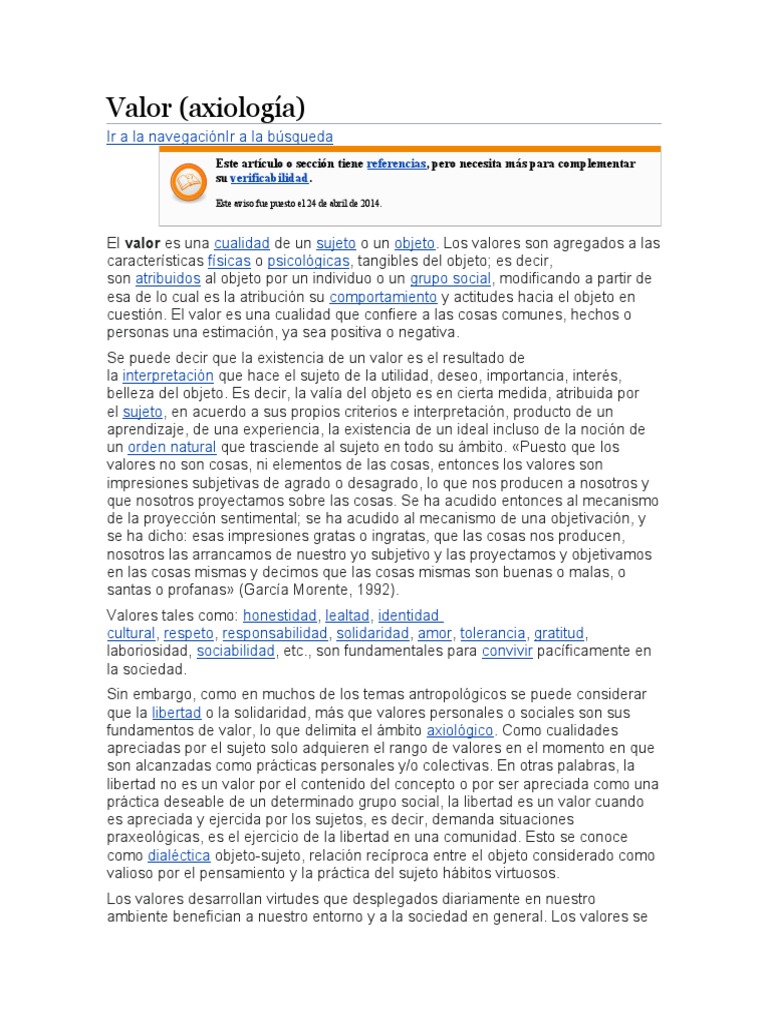 Valor | PDF | Tolerancia | Amor